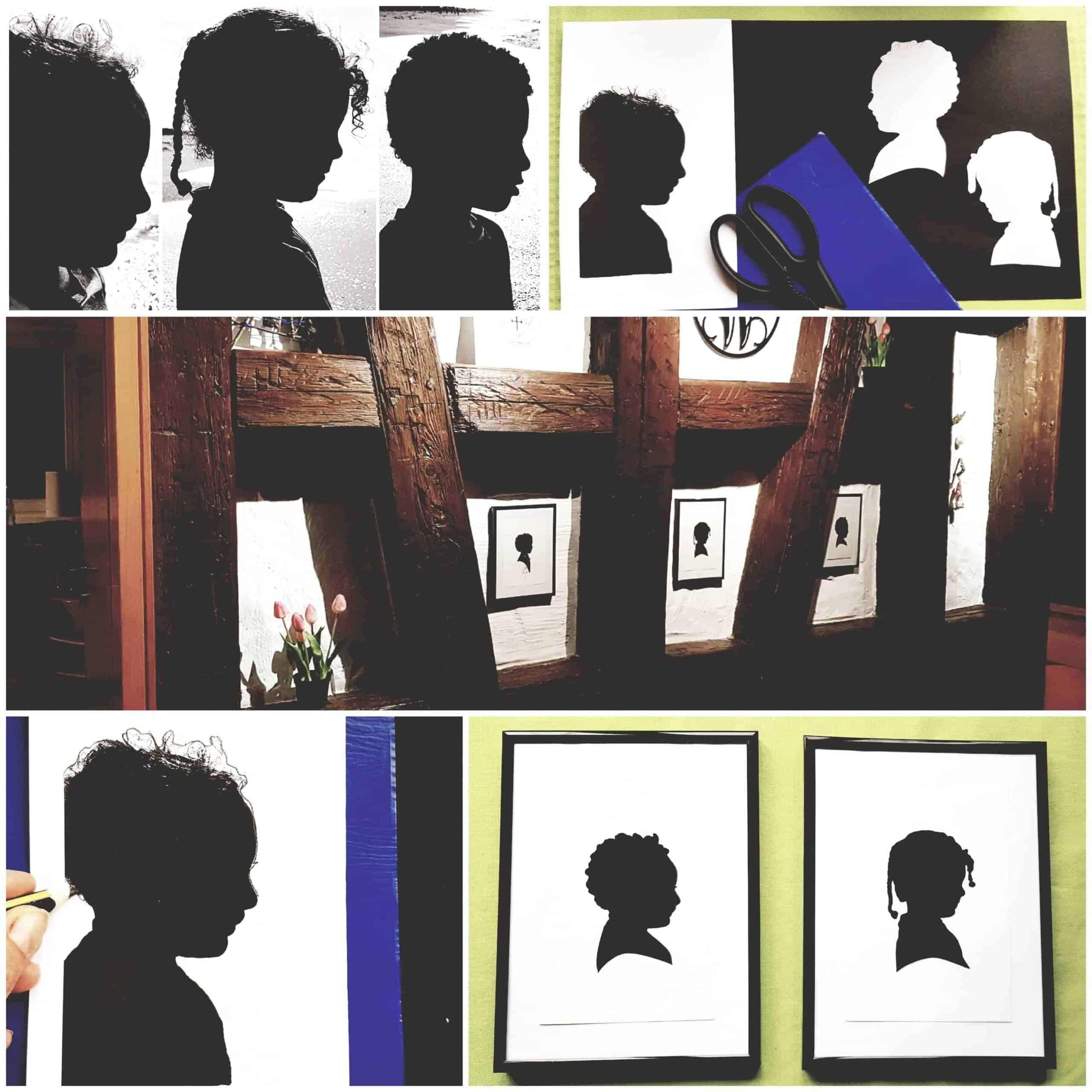 How to Make a Silhouette Portrait - Lil Tigers
