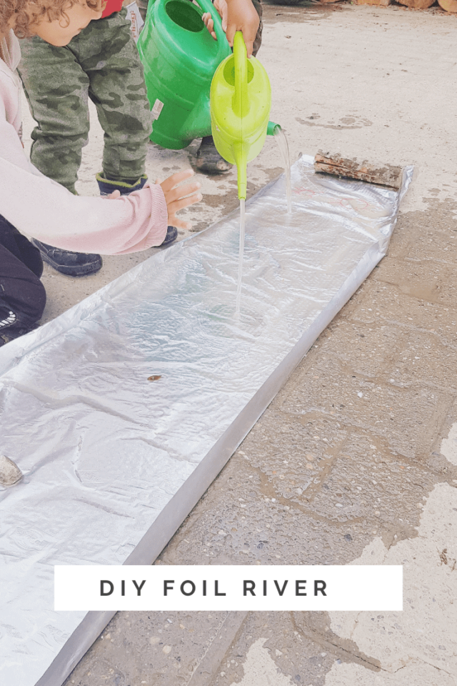 DIY Foil River - Water Play Activity for Kids
