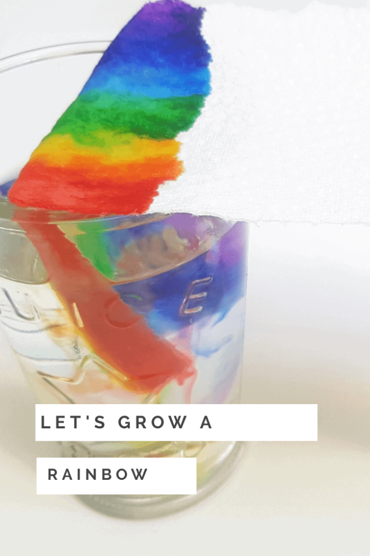 How to Grow a Rainbow - Rainbow Art Project - Lil Tigers