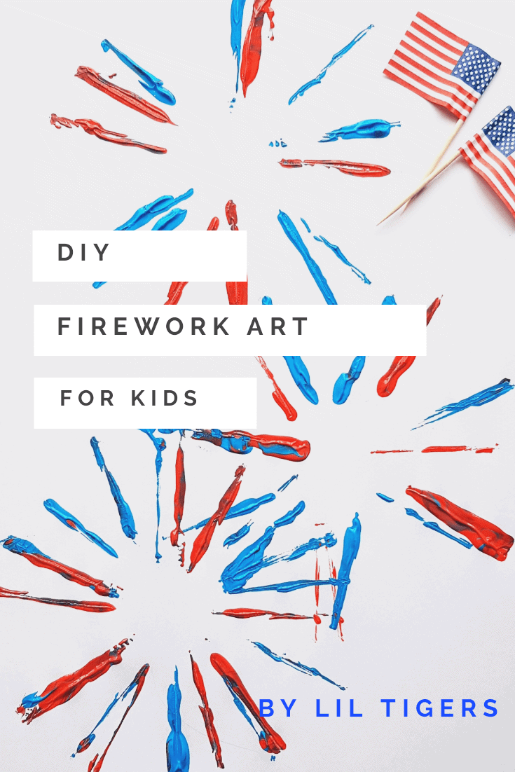 Easy Firework Craft for kids (age 3+) - by Lil Tigers