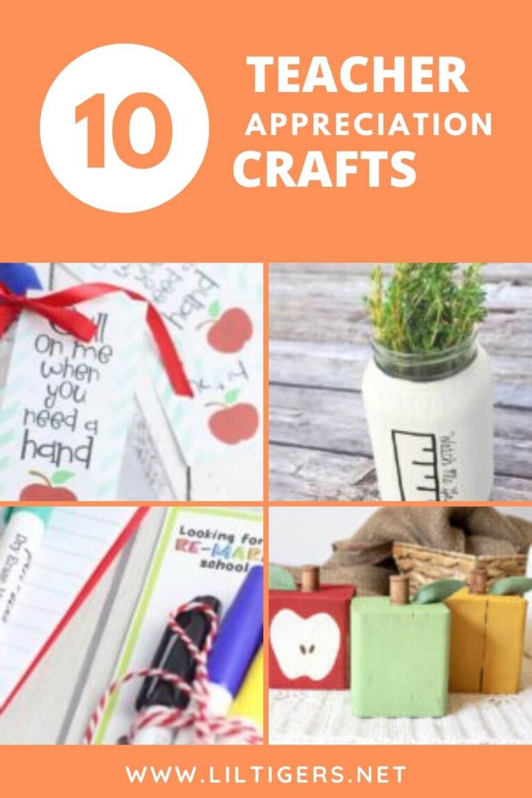 15 Awesome Teacher Appreciation Crafts - Lil Tigers DIY Teacher Gifts