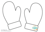 Easy Mitten Craft with Free Printable Mitten Template