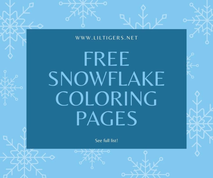 Free Printable Snowflake Coloring Pages and Templates