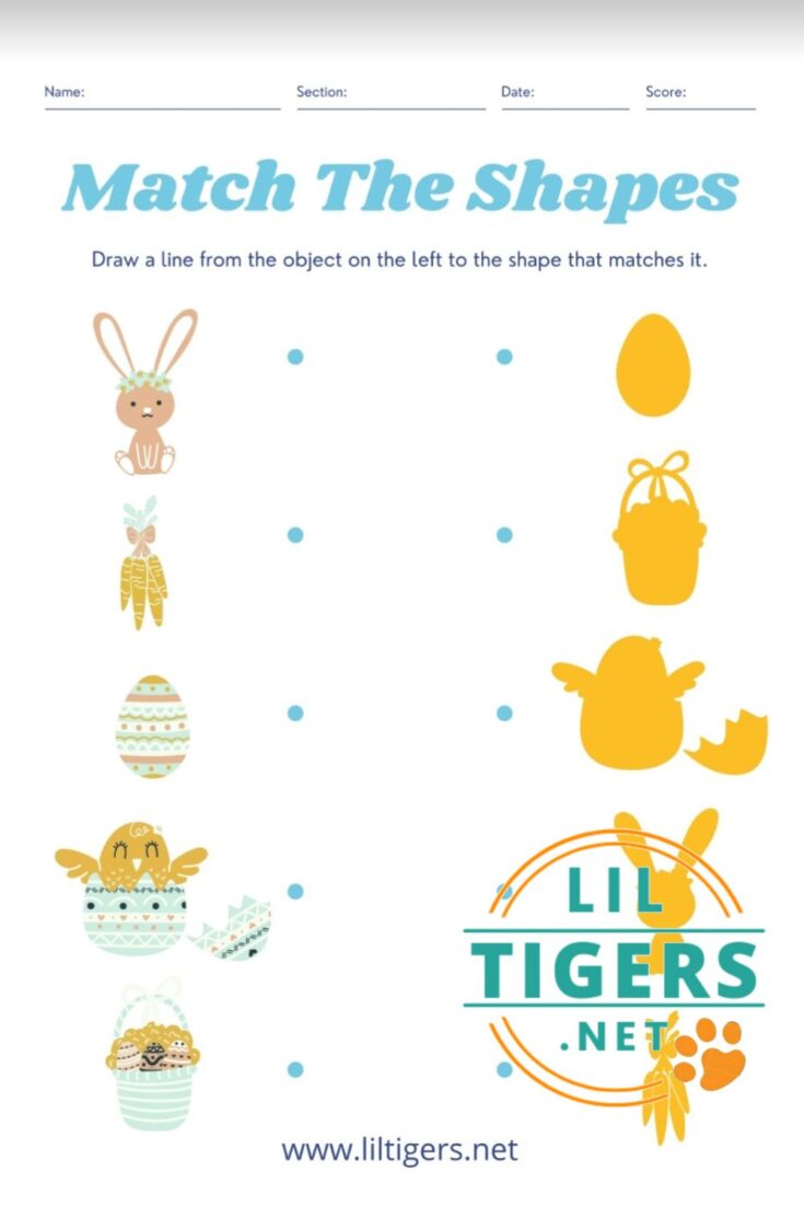 Free Printable Easter Worksheets for Kids - Lil Tigers