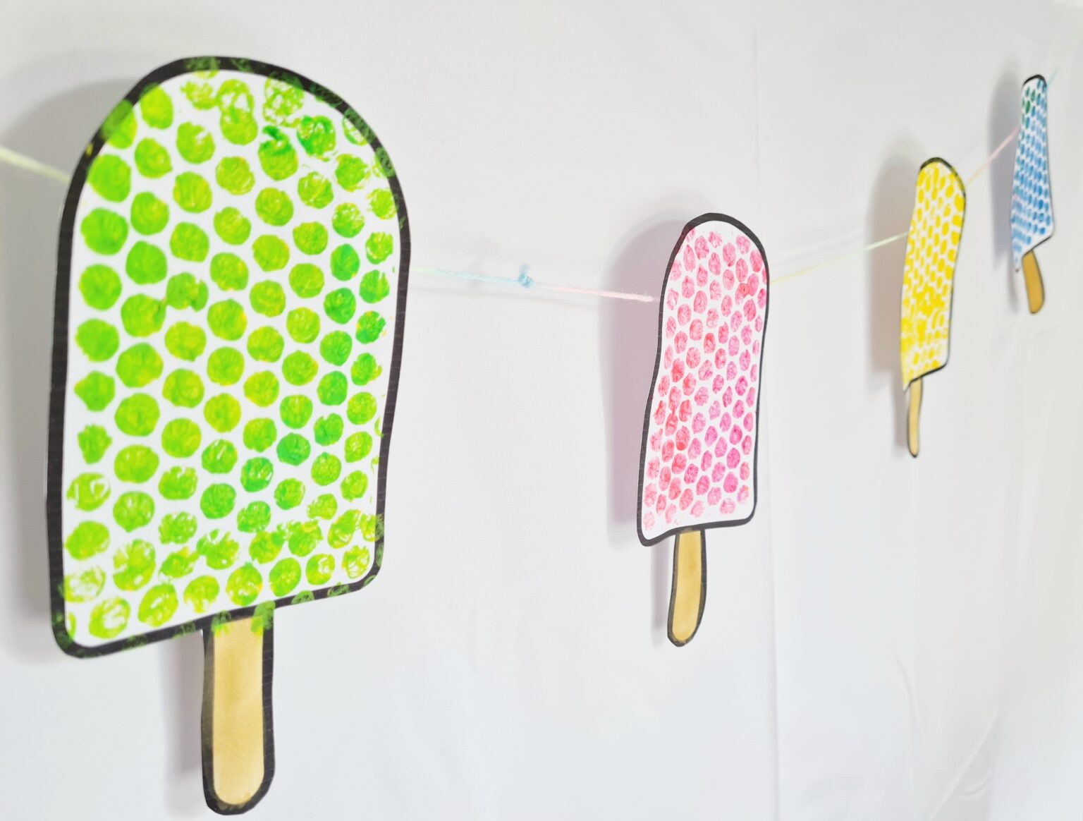 Free Printable Popsicle Template - DIY Popsicle Garland