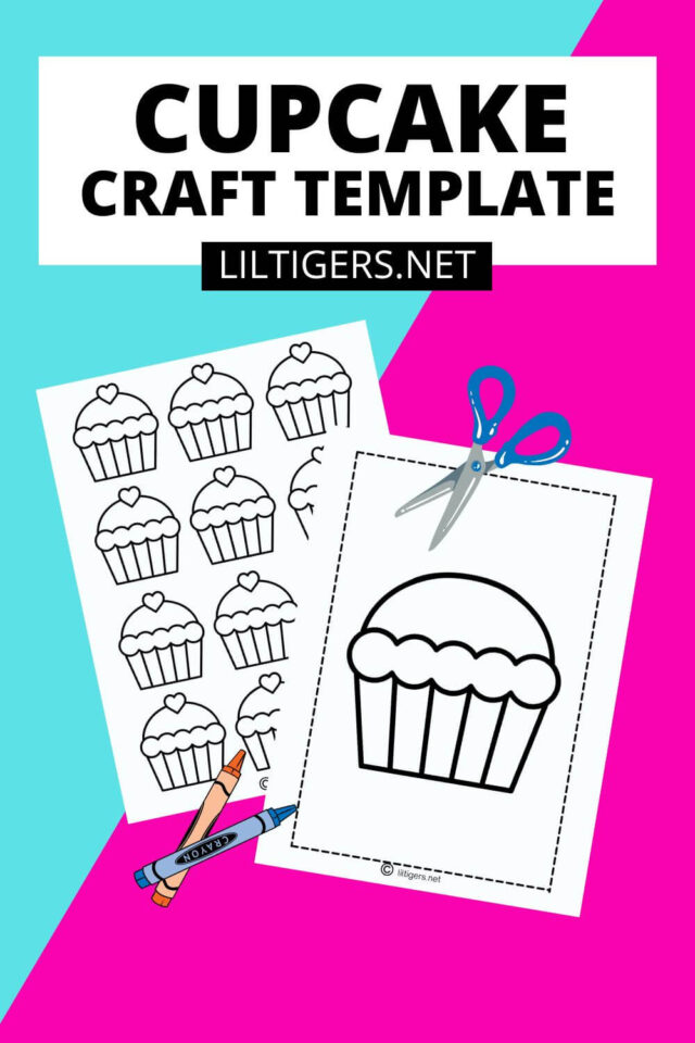 9 Best Cupcake Templates and Coloring Pages - Lil Tigers