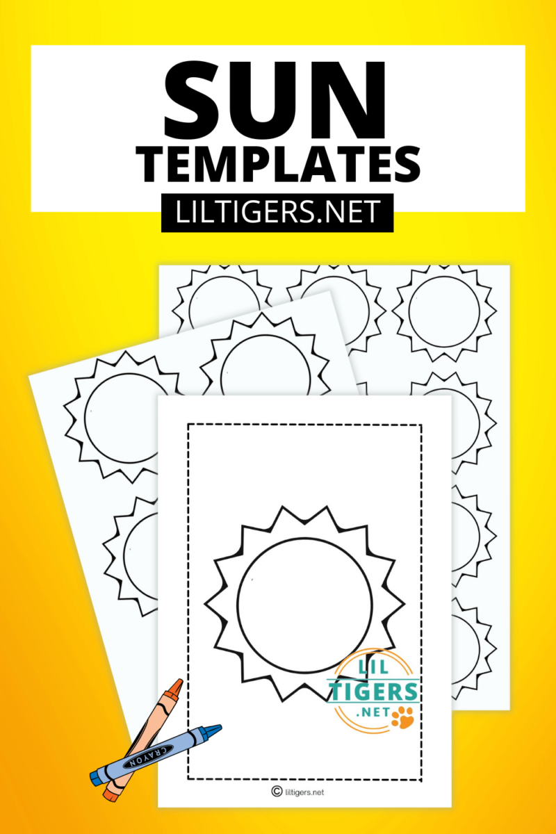 Free Printable Sun Templates Blog Posts Lil Tigers