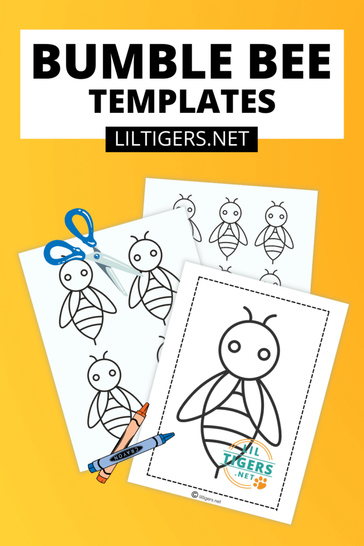 Free Cut Out Bee Template Printables - Lil Tigers Lil Tigers
