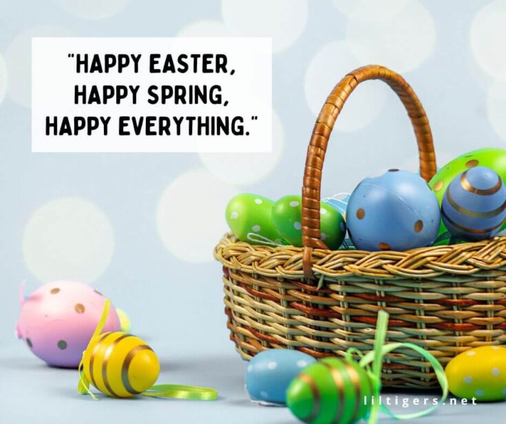175 Easter Messages for Kids Easter Card - Lil Tigers Lil Tigers