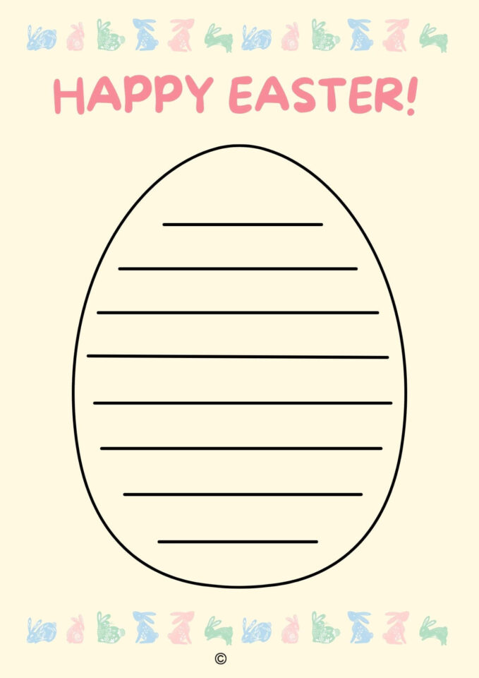Free Letter from the Easter Bunny Templates - Lil Tigers