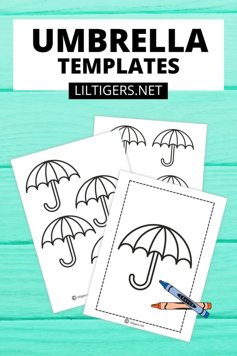 Free Printable Umbrella Templates - Lil Tigers Lil Tigers