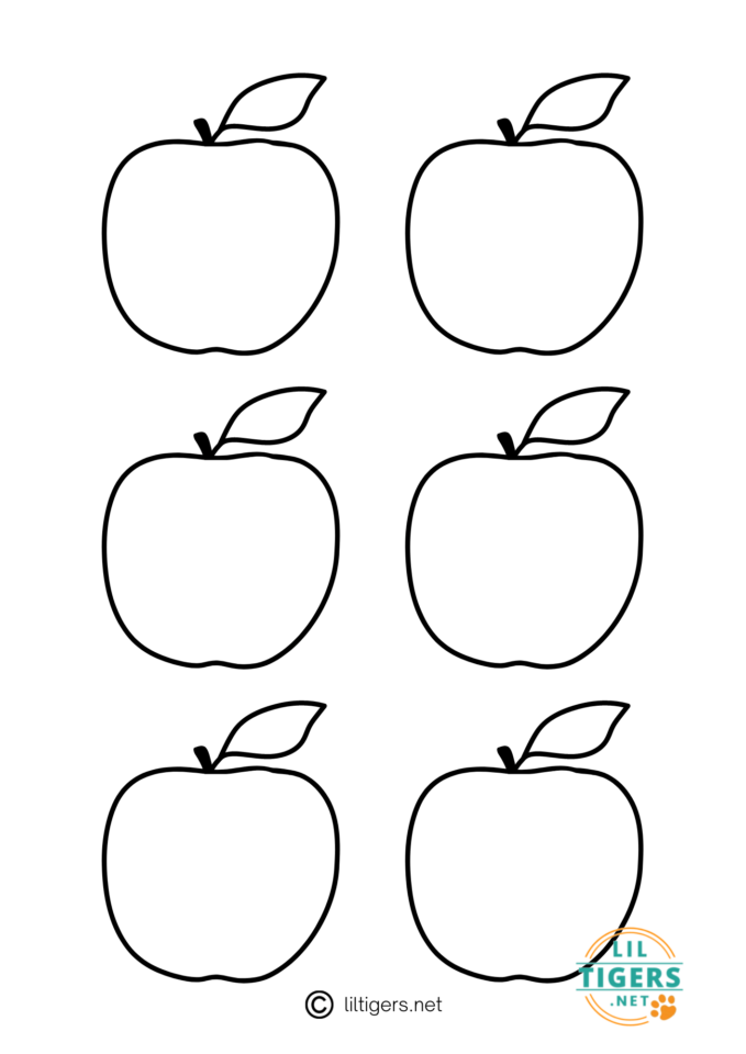 Free Printable Apple Craft Templates - Lil Tigers