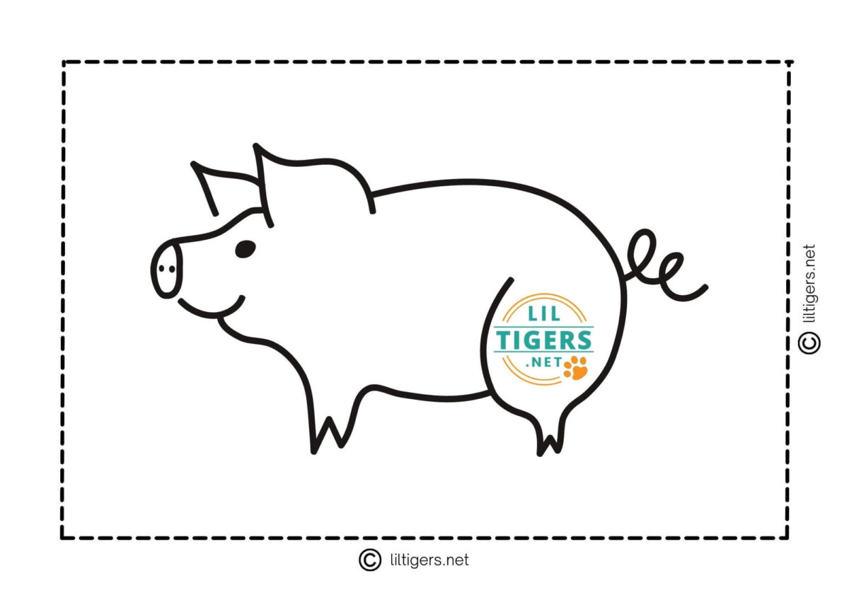 Free Printable Pig Templates - Lil Tigers