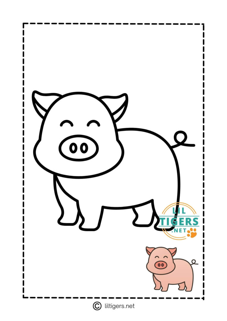 Free Printable Pig Templates - Lil Tigers