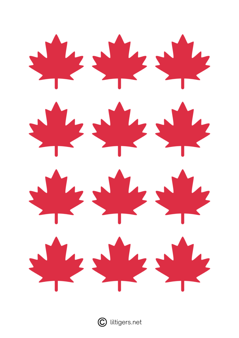 Free Printable Maple Leaf Templates - Lil Tigers