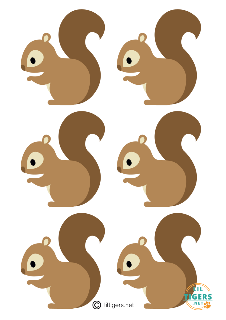 Free Printable Squirrel Templates - Lil Tigers