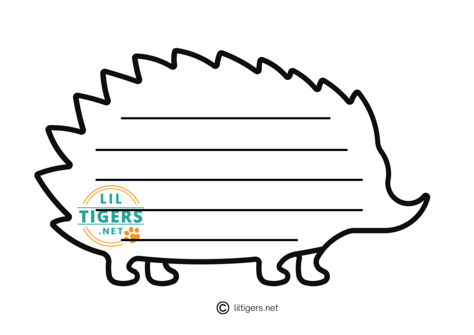 Free Printable Hedgehog Templates - Lil Tigers