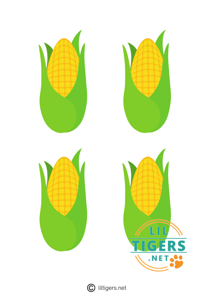 Free Printable Corn Templates for Fall Crafts - Lil Tigers