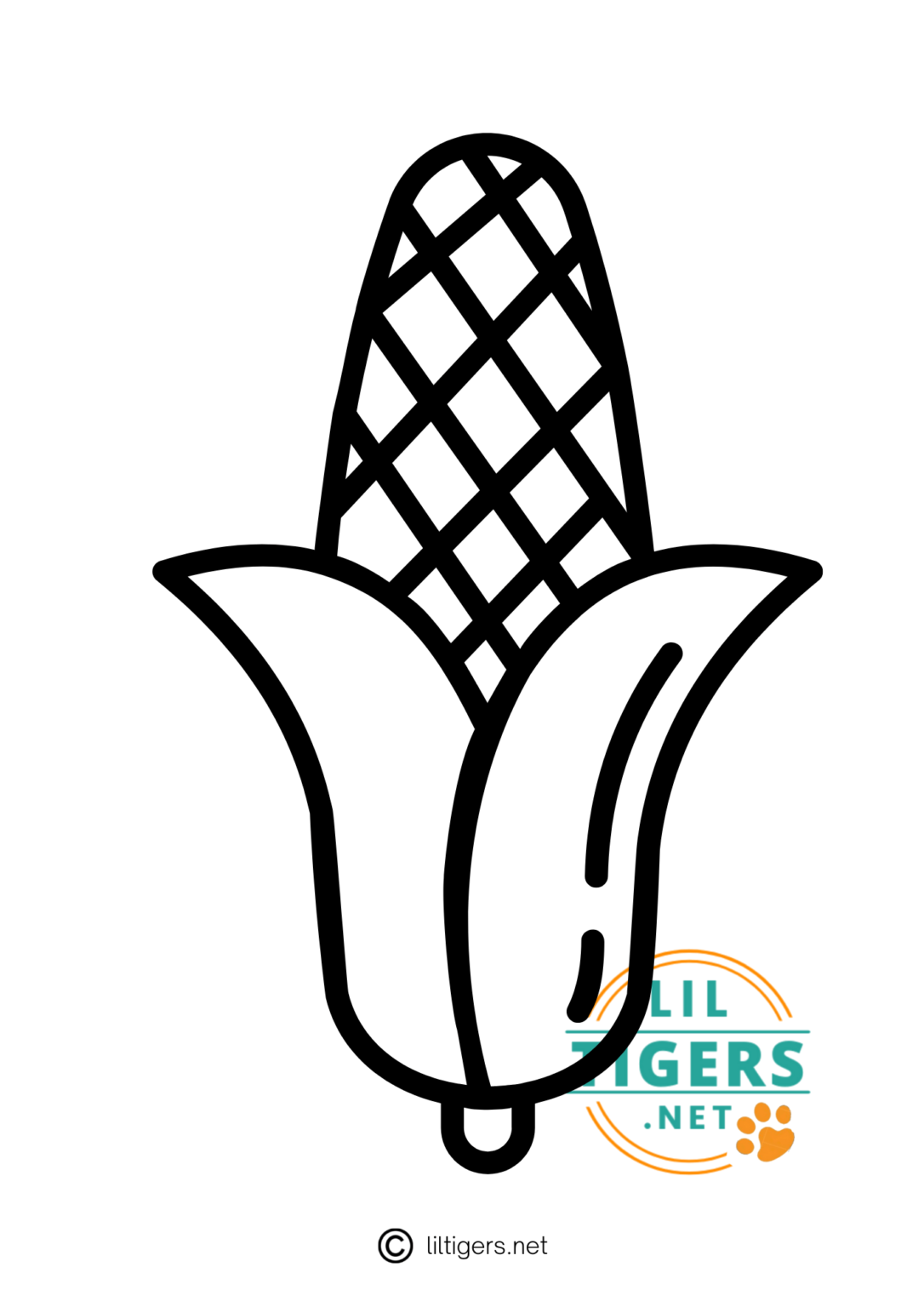 Free Printable Corn Templates for Fall Crafts - Lil Tigers