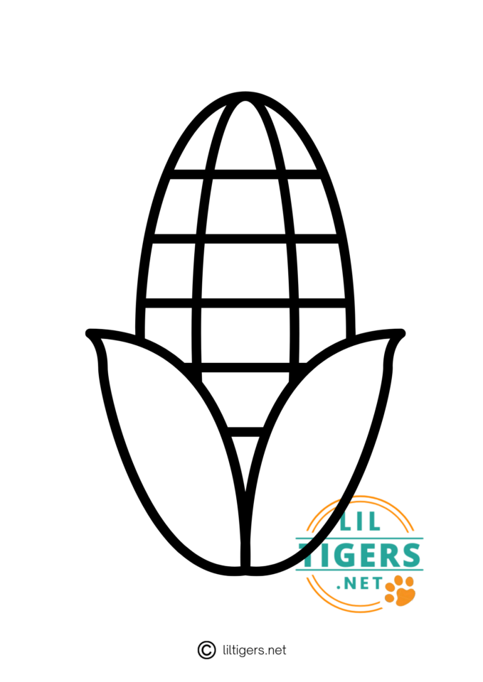 Free Printable Corn Templates for Fall Crafts - Lil Tigers