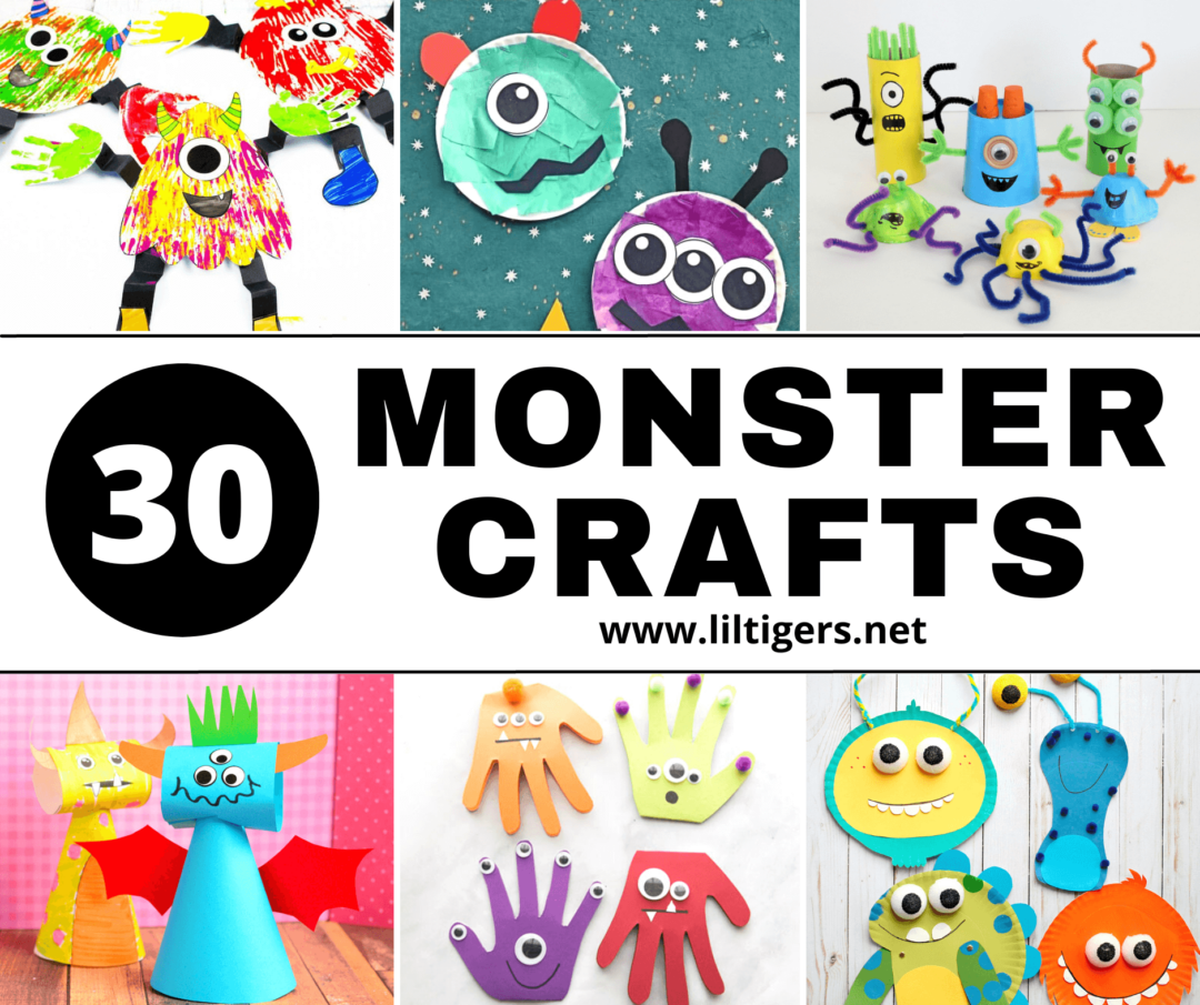 40 Easy Monster Crafts for Kids - Lil Tigers