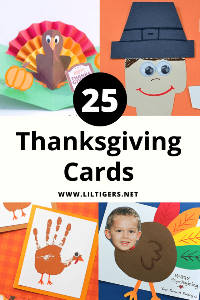 30 Best Homemade DIY Thanksgiving Card Ideas - Lil Tigers