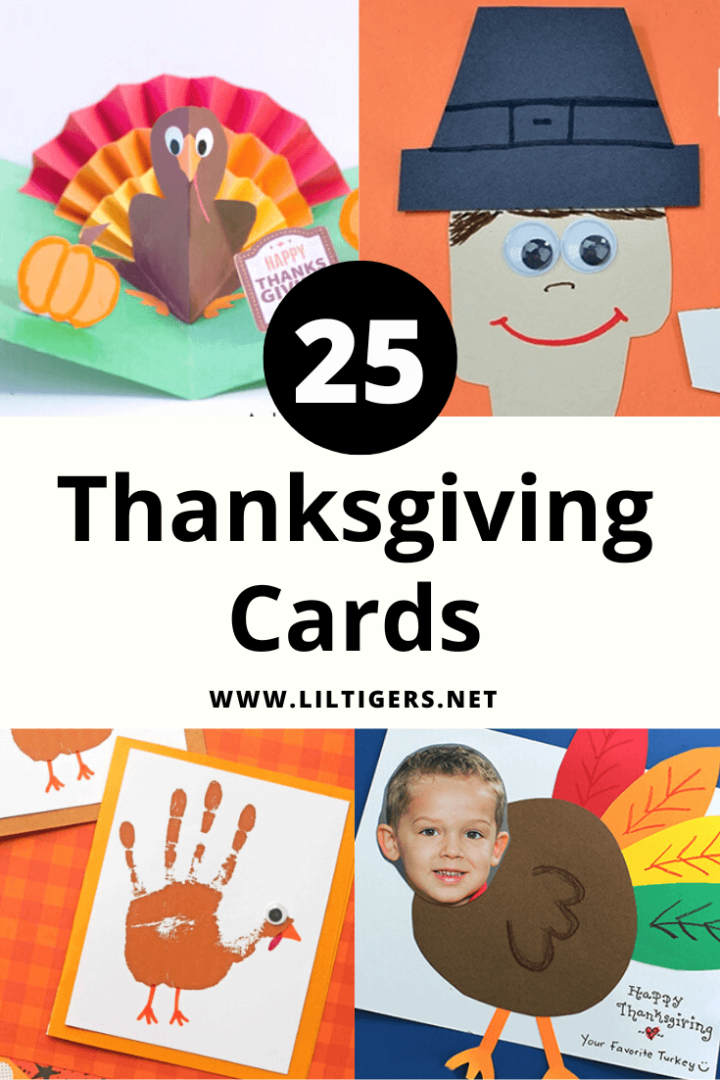 30 Best Homemade DIY Thanksgiving Card Ideas - Lil Tigers