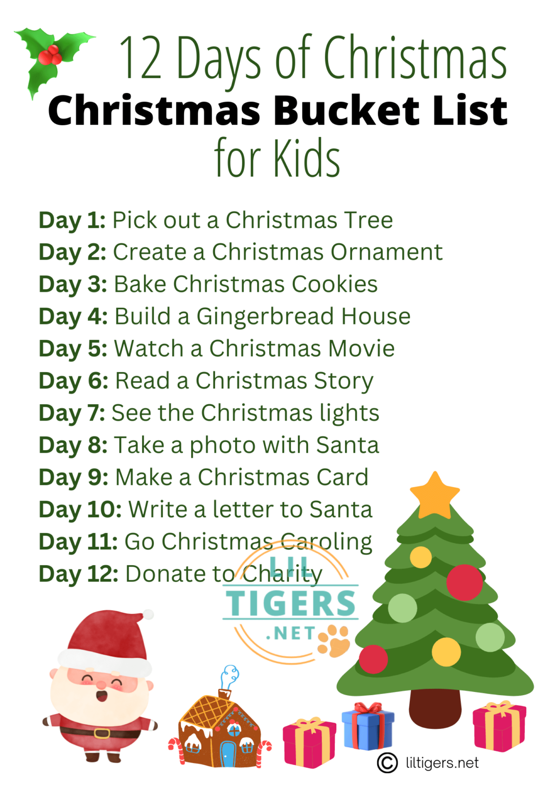 12 Days of Christmas Activities for Kids - Lil Tigers