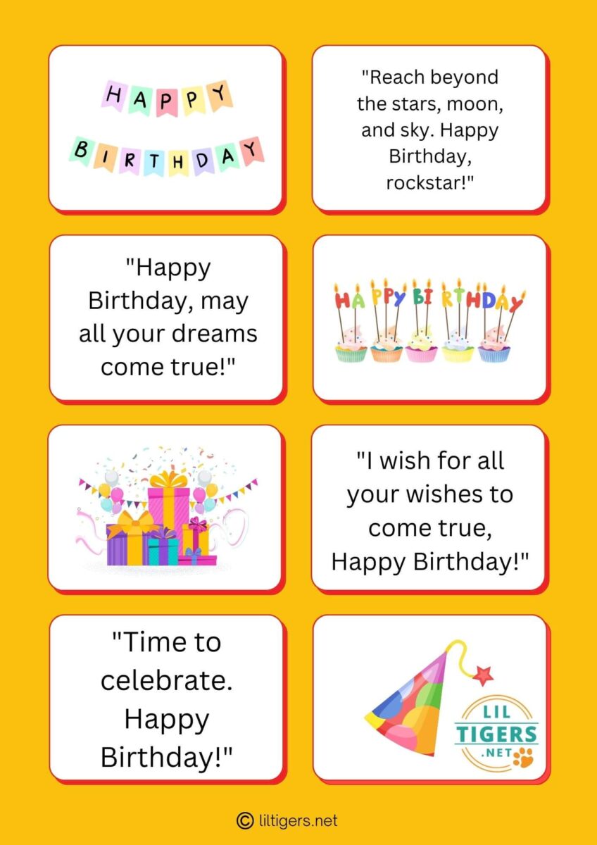 220 Happy Birthday Wishes for Kids - Lil Tigers
