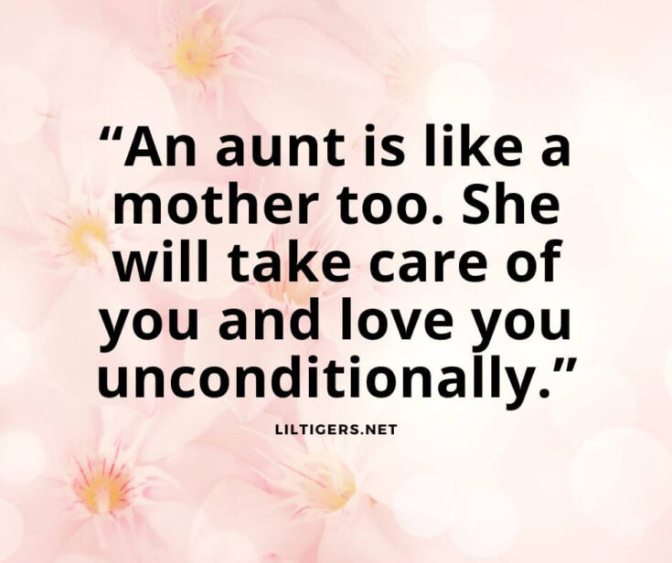 170 Best Aunt Quotes and Sayings - Lil Tigers Lil Tigers