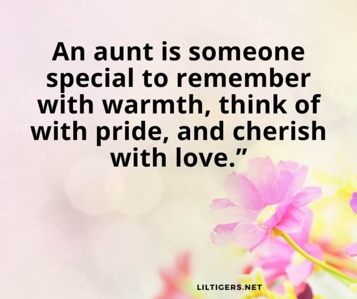170 Best Aunt Quotes and Sayings - Lil Tigers Lil Tigers