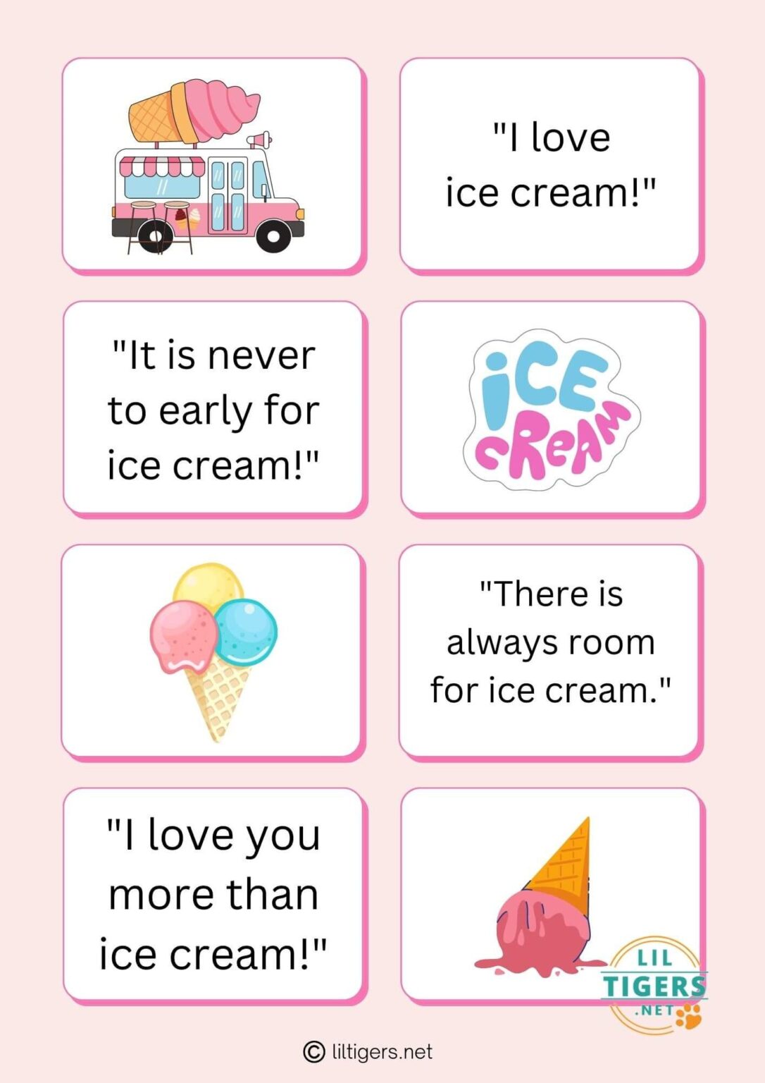 100 Best Ice Cream Quotes for Kids - Lil Tigers