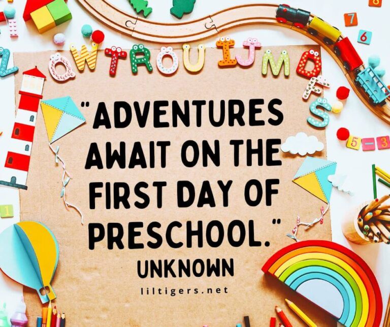 210 Happy First Day of Preschool Quotes, Wishes & Messages - Lil Tigers