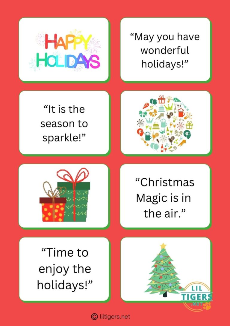 160 Happy Holiday Quotes for Kids - Lil Tigers